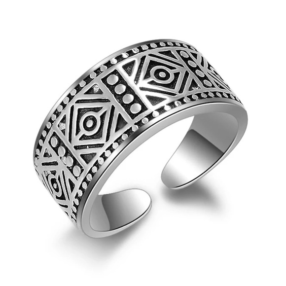 Jewelry | New 925 Sterling Silver Ring Boho Adjustable Size | Poshmark